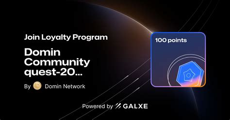 Domin Community Quest By Domin Network Galxe Quest