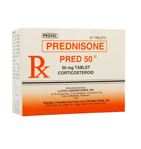 Pred 50 Prednisone 50mg Tablet 30s Price In The Philippines Medsgo