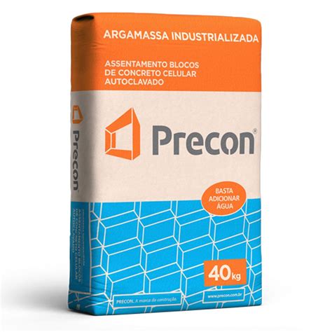 Argamassa Precon P Bloco Cca 40kg Carmo Sion