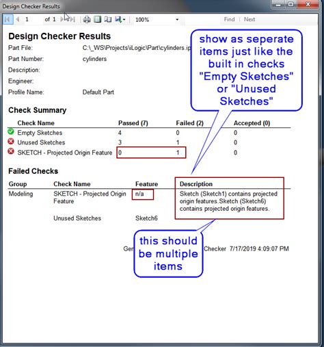 Inventor Design Checker Custom Ilogic Check On Sketches Autodesk
