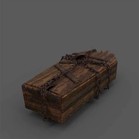 Wood Coffin With Hand 3d Model By Get Dead Entertainment