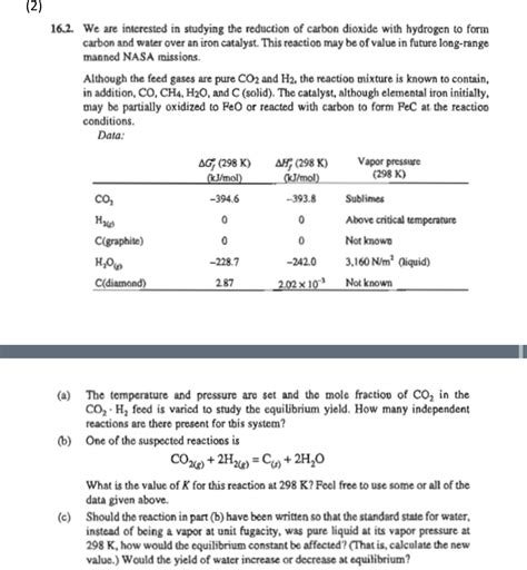 Solved (2)16.2. ﻿We are interested in studying the reduction | Chegg.com