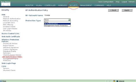 Rogue Detection Under Unified Wireless Networks Cisco