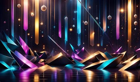 Premium Photo Abstract Background With Geometric Shapes 3d Rendering 3d Illustration