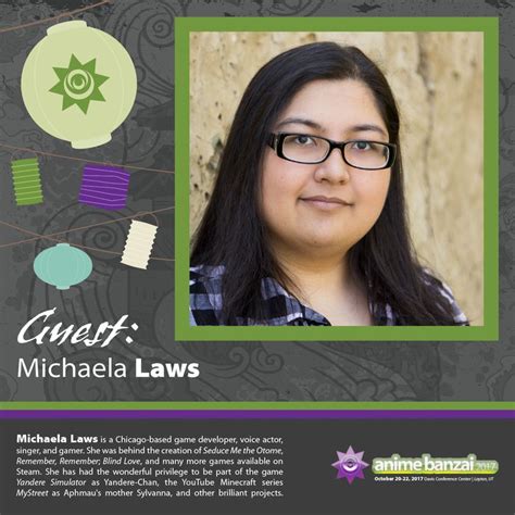 Welcome Our Next Anime Banzai 2017 Guest Michaela Laws Meet Her This