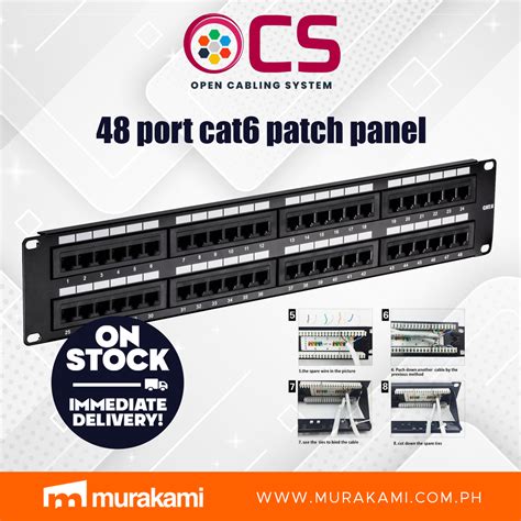 OCS 48 PORT CAT6 PATCH PANEL UNLOADED Murakami