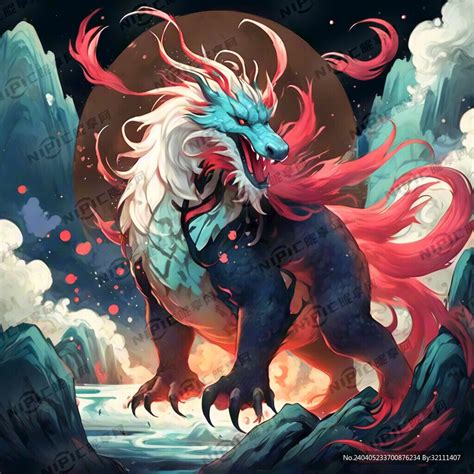 Ai创作图神兽玄武形象 昵图网