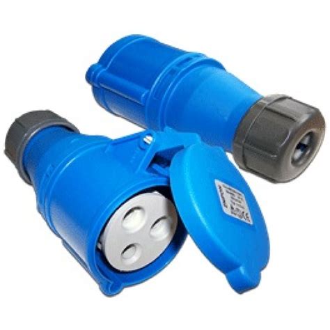 LAN-IEC-309-32A1P/F Вилка IEC 309 однофазная, мама, 32A, 250V ...