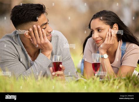 Ive Never Felt This Way About Anyone Else A Young Couple Gazing Into Each Others Eyes While On