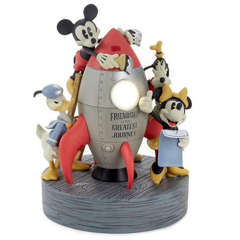 Disney Mickey Mouse And Friends Rocket Figurine With Light Figurines