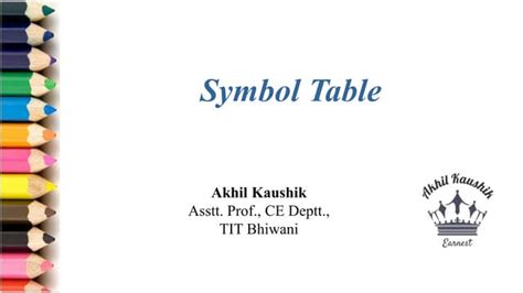 Symbol Table In Compiler Design Pdf