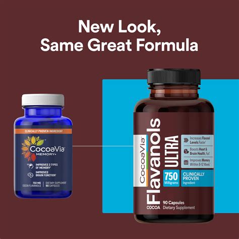 Cocoavia Ultra 750mg Flavanols De Cacao Pour Cœur Cerveau Et énergi