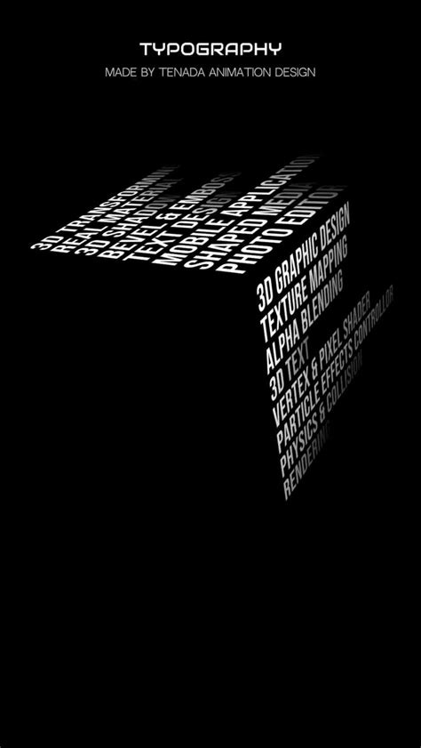 Typography Fonts Text Art Cube Typo Design By Tenada