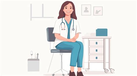 Joyful Female Doctor In Medical Attire Smiling Happily Premium Ai
