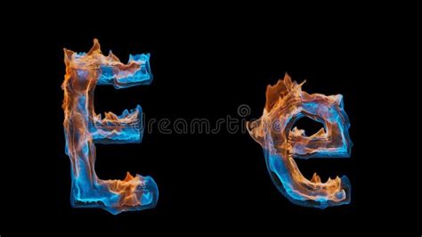 Uppercase And Lowercase Symbol Y Burning In Fire Stock Video Video