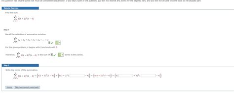 Solved Find The Sum ∑k256k22k−4 Step 1 Recall The