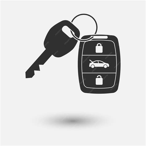 Car Key Icon Vector