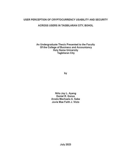Thesis Title Page To Cv Pdf Cryptocurrency Bitcoin