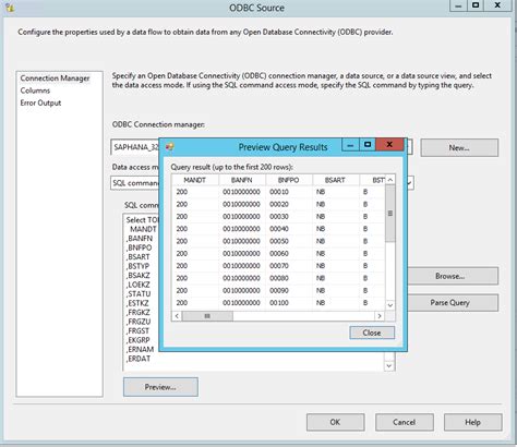 sql server - Not able to access data from SAP HANA to SQL via SSIS 2012 (Data Tools) - Stack ...