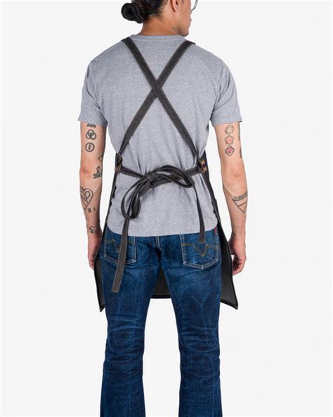 Iron Heart Denim Ihg 056 Ind 21oz Selvedge Denim Apron Indigo
