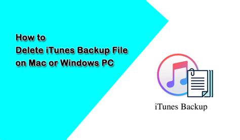 How To Delete Itunes Backup File On Mac Windows To Free Space