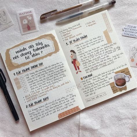 Bullet Journal Note Taking Tips Creative Notebook Ideas