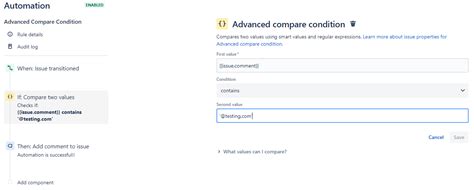 Advanced Compare Condition Contains