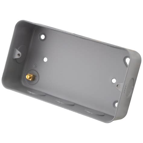 40mm 2 Gang Back Box Metal M2 Electrical