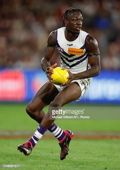 Michael Frederick Of The Dockers In Action During The 2023 Afl Round