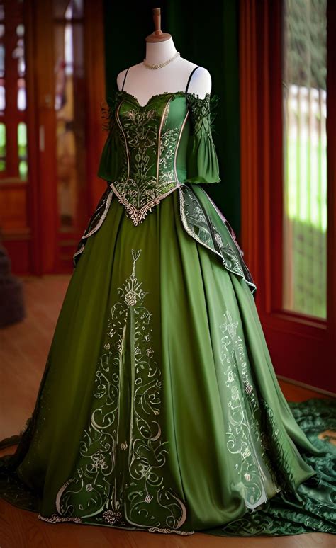 Renaissance Faire Colonial Queen Princess Brocade Gown Fantasy Dress