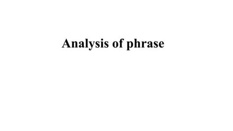 Analysis Of Phrasepdf Free Download