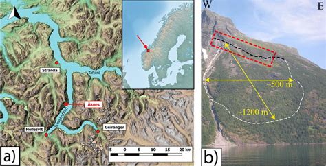 A Location Of The Åknes Rockslide In Western Norway Map Mapsurfer Download Scientific