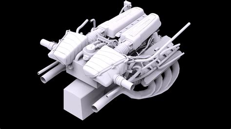 Lamborghini V10 Engine 3d Model By Impulse99