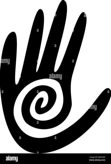 A Native American Hand Symbol Stock Vector Image And Art Alamy