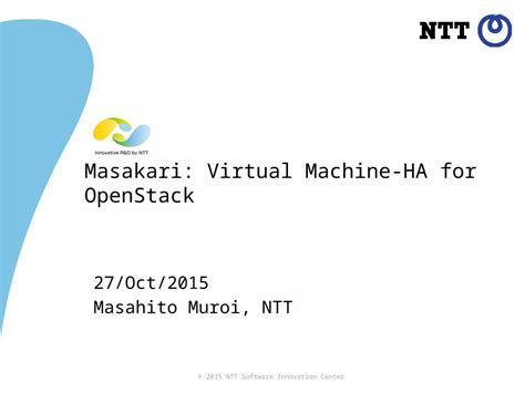 Pptx Masakari Virtual Machine High Availability For Openstack Dokumentips