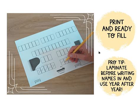 Lds Chapel Seating Chart For Primary Program Choir Etc Etsy
