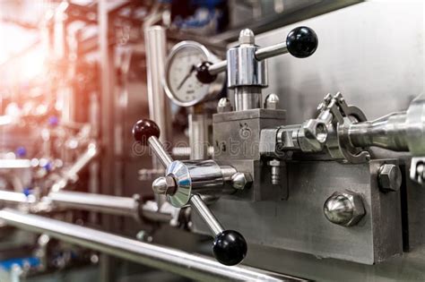 The System Of Milk Pasteurization Food And Drinks Production Plant