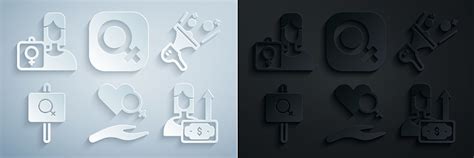 여성 성별 페미니스트 운동가 돈 성장 여성 여성과 아이콘으로 마음을 설정합니다 벡터 0명에 대한 스톡 벡터 아트 및 기타 이미지 0명 3월 3차원 형태 Istock