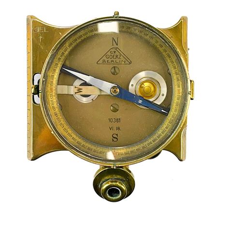 Lot 69 A Ww1 Era Brass Artillery Compass By C P