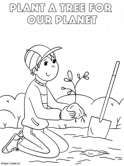 Plant A Tree Coloring Page