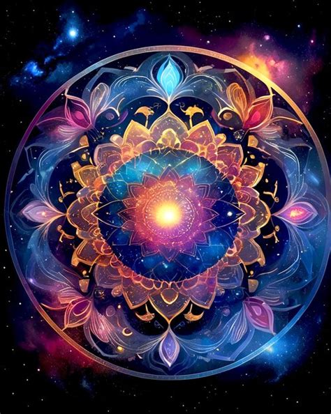 Galaxy Mandala Premium Ai Generated Image