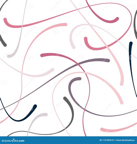 Blob Doodle Curves Vector Seamless Pattern Stock Vector Illustration Of Decorative Blob