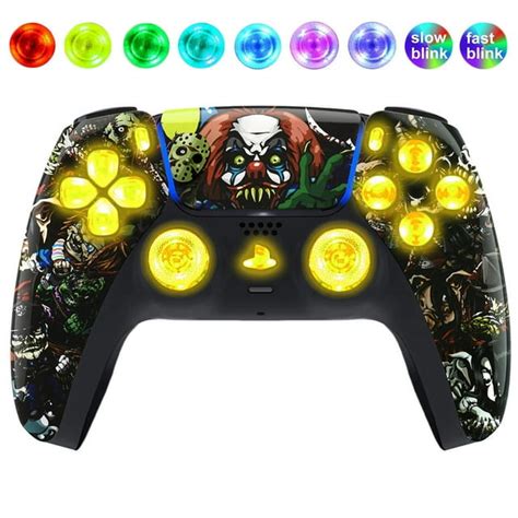 Scary Party Silent Modz Led Light Up Button Wireless Custom Controller