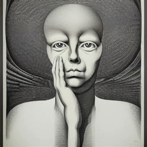 Lithography On Paper Secret Conceptual Figurative Post Stable Diffusion