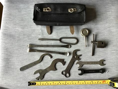 Bicycle Saddle Bag Vintage Tools Spanner Wrench Brooks Tire Tyre Levers