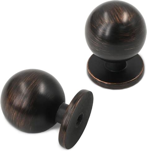 9build 10 Pack 12 Inch Oil Rubbed Bronze Cabinet Knobs Round Kitchen