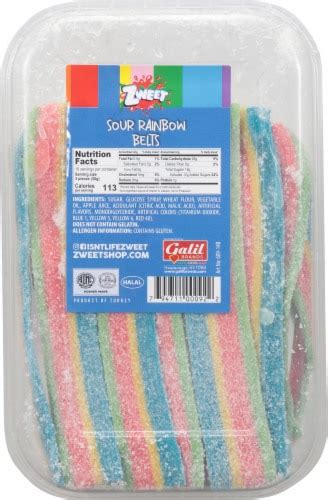 Zweet® Rainbow Sour Belts Candy Tray 10 Oz Frys Food Stores