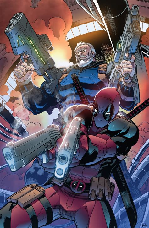 ~ Cable And Deadpool ~ Pencils By Reilly Brown Colors By Me The Original Cover Of Cable And Deadpool
