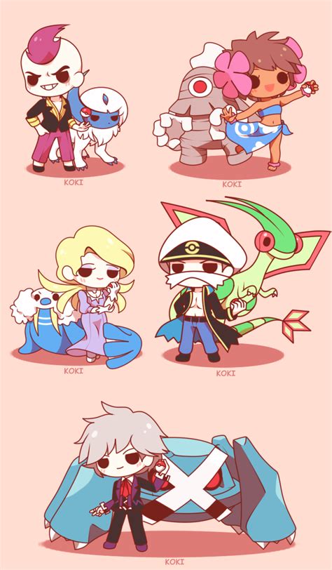 Koki Arts Absol Drake Pokemon Dusclops Flygon Glacia Pokemon Metagross Phoebe