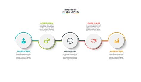 Premium Vector Business Data Visualization Timeline Infographic Template